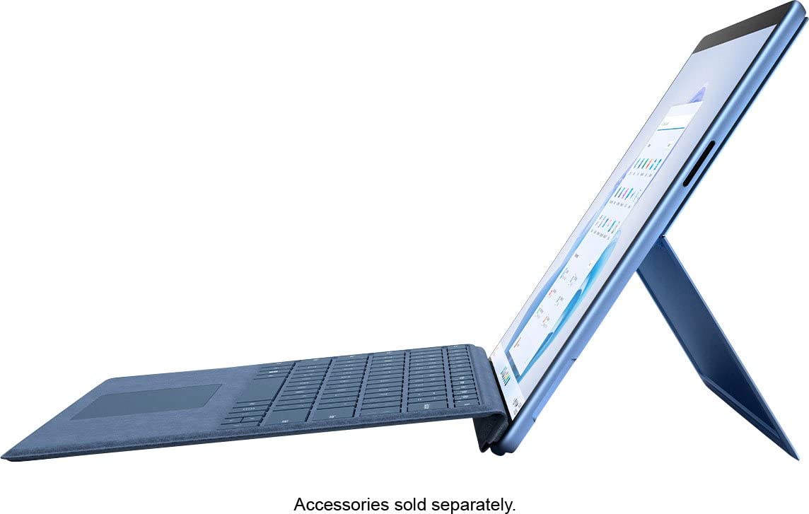 Microsoft Surface Pro 9, 13'' Touchscreen 2-in-1 Tablet, 12th Gen Intel Core i5-1235U, Intel Iris Xe Graphics, 8GB DDR5 RAM, 1TB SSD, Windows 11h, Sapphire, Device Only, with MTC Stylus Pen, Blue