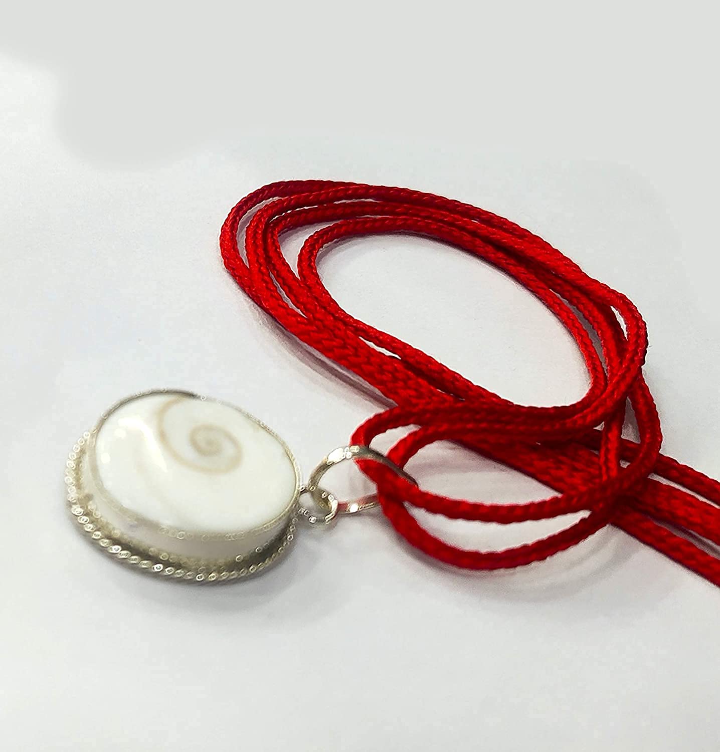 Gomti Chakra Pendant/Gomati Chakra Pendant 100% Natural & Real Gomti Chakra, गोमती चक्र, Silver, God_Pendant_2