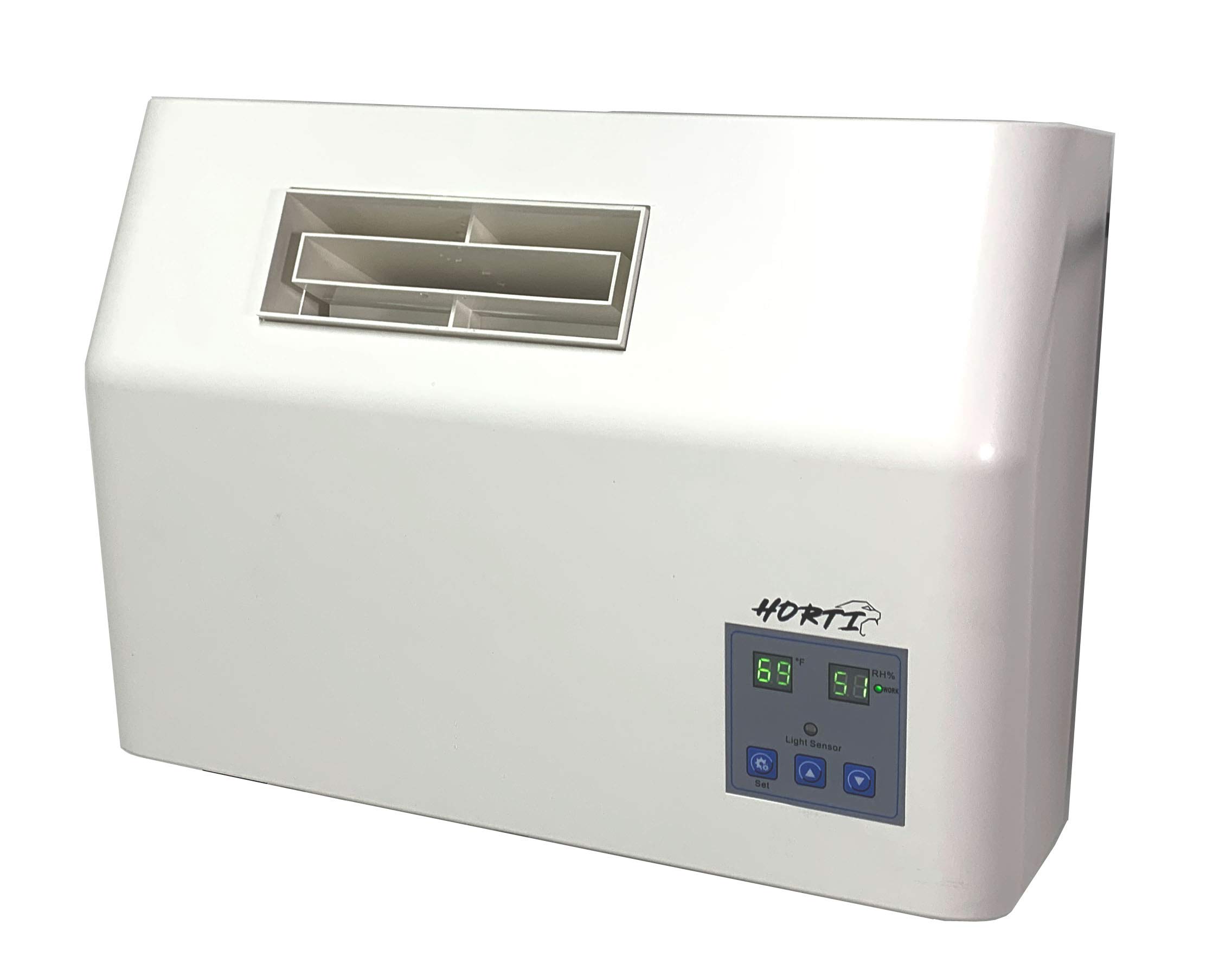 Horticat U80Pro Ultrasonic Mist 80 Pint Per Day Direct Connect Water Line Commercial Humidifier with Day/Night Modes, Humidistat and Remote Sensor - Grow Room, Garden, Industrial
