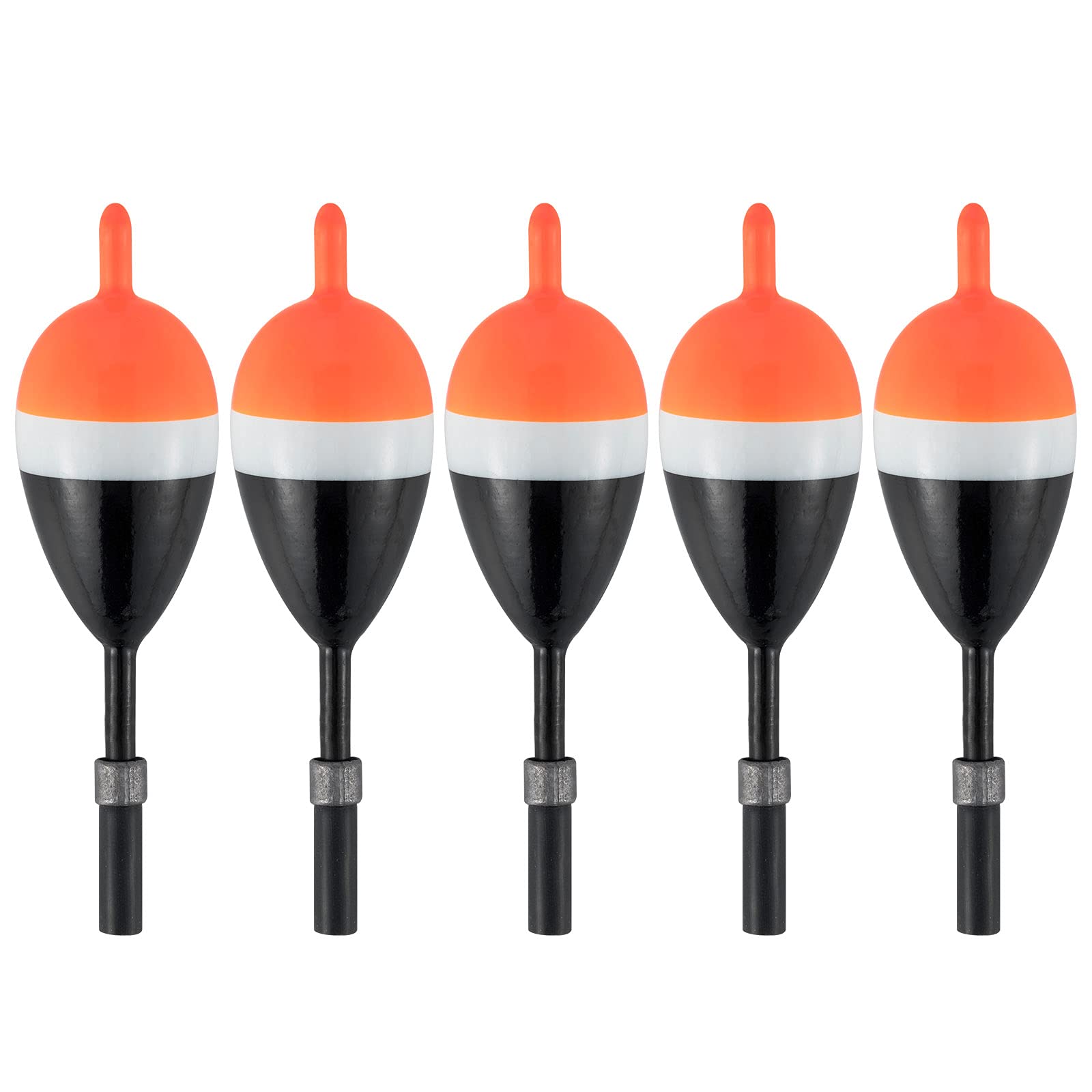 Dr.Fish 5 Pack Steelhead Floats Fishing Bobbers Weighted Fishing Floats Snap-on Floats for Trout Crappie Panfish Walleyes Fishing Tackle Accessories Freshwater Sea Boat Fishing