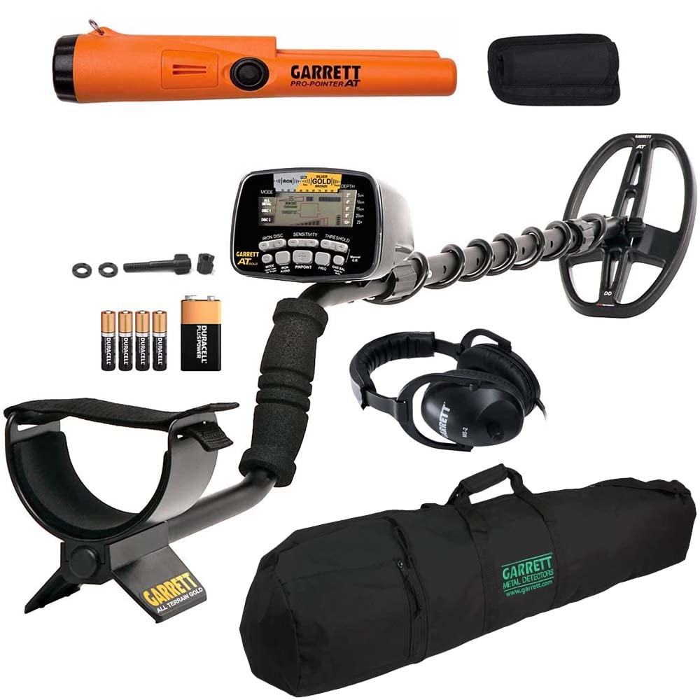 Garrett A.T. Gold Metal Detector + A.T. Pro-Pointer + Carry Bag