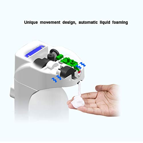 FKJLUN Hand Soap Dispenser Pump Automatic Foam Hand Sanitizer Induction Soap Dispenser Hand Sanitizer Bottle to Soap Dispenser Mobile Phone Wall Hanging Hand Lotion Bottle for Bathroom (Color : Red)