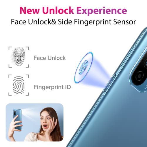 Ulefone Note 13P Unlocked Smartphones NFC, 6.5β FHD+ Display, 4GB+64GB, Android 11, 5180mAh, 20MP Main Rear Camera, Face Recognition, PPI & GPS Unlocked Cell Phone (Blue)