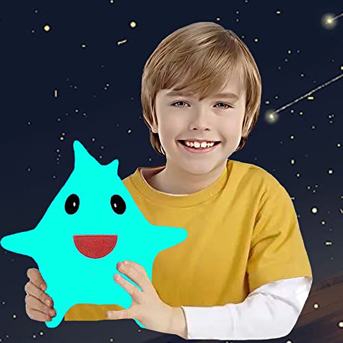 Wahahay Fluorescent Plush Toy, Glow in The Dark Plush,Happy Star Stuffed Doll,All Star Collection Star Man Stuffed Plush