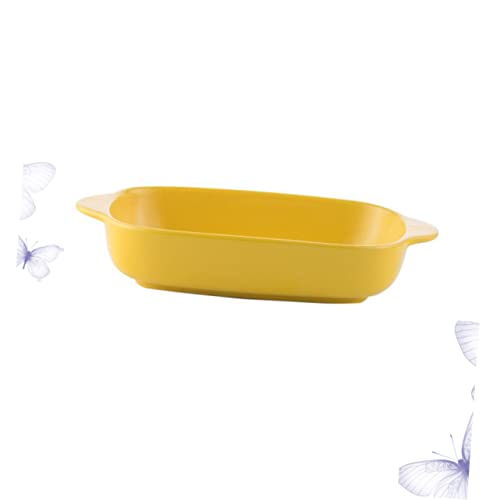 Luxshiny Nonstick Bakeware Ceramic Griddle Ceramic Loaf Pan Ceramic Bakeware Brownie Pan Baking Loaf Pan Spaghetti Deep Baking Dish Oven Kitchen Supplies Bread Baking Tray Cake Baking Tray