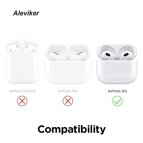 Luxury AirPods 3 Case with Shell Pearl Keychain Bling Marble Design Hard TPU Cover Compatible with AirPods 3rd Generation Case for Girls and Womens