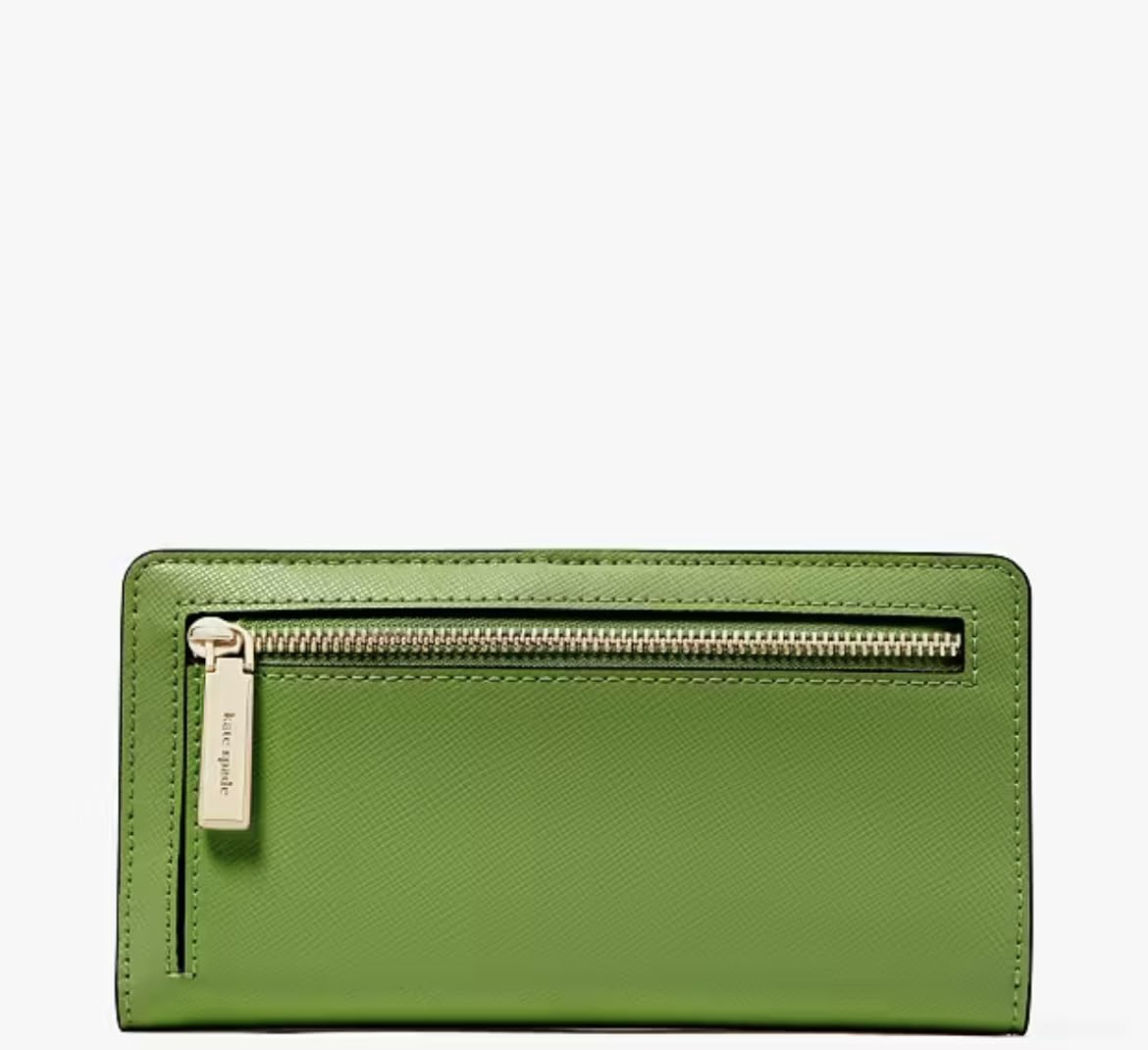 Kate Spade New York Madison Large Slim Bifold Wallet In Turtle Green