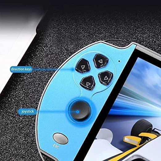 X12 Plus Handheld Game Console, 7 Inch HD Screen Retro Video Game Console, Built in 16GB TF Card & 1000 Games Handheld Double Joystick Game Controller, Support AV Output Music E-Book