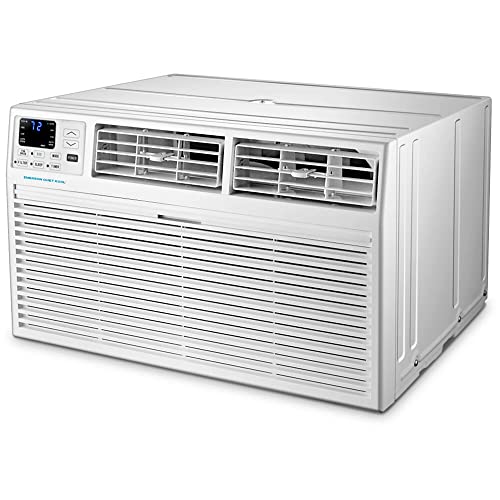 Emerson Quiet Kool 14,000 BTU 230V 4 in 1 Through-the-Wall Air Conditioner, Heater, Dehumidifier, and Fan, For Rooms up to 700 Sq. Ft., with Remote Control and 24H Timer