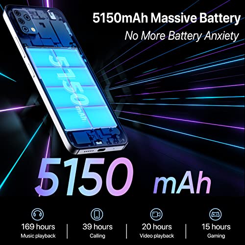 UMIDIGI A11S Unlocked Cell Phone, 6.53" FHD Full View Screen, 5150mAh Battery Android 11 Smartphone with Dual SIM (4G LTE),4G+32G