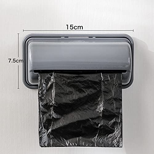 Wall Mounted Trash Bags Storage Box, VALINK Grocery Bag Holder Wall Mount, Trash Bag Dispenser, Plastic Bag Holder, Two-in-One Plastic Bag Organizer