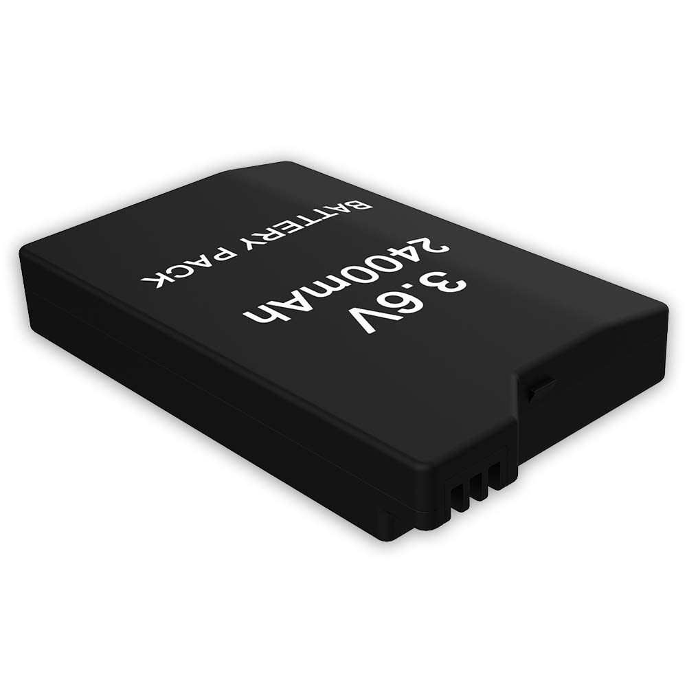 GASOPIC High Capacity Quality Real 2400mAh 3.6V Lithium Ion Rechargeable Battery Pack Replacement for Sony PSP 2000PSP 3000 PSP-S110 Console (NOT Compatible with PSP 1000)