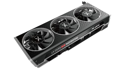 XFX Speedster MERC308 Radeon RX 6650XT Black Gaming Graphics Card with 8GB GDDR6 HDMI 3xDP, AMD RDNA 2 RX-665X8TBDY