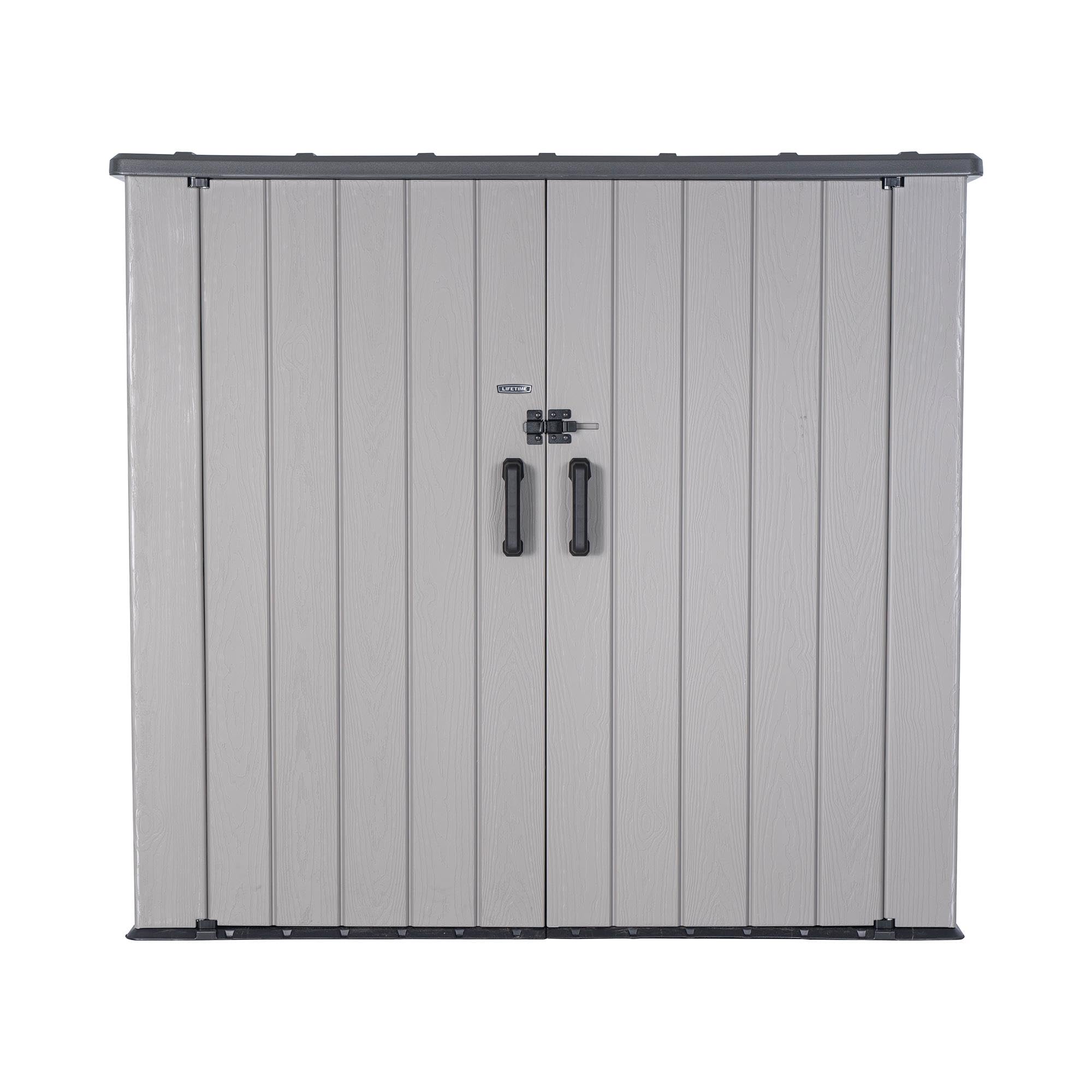 Lifetime Outdoor Utility Storage Shed with Double Wall Steel-Reinforced Construction, 6.3 x 3.6 FT