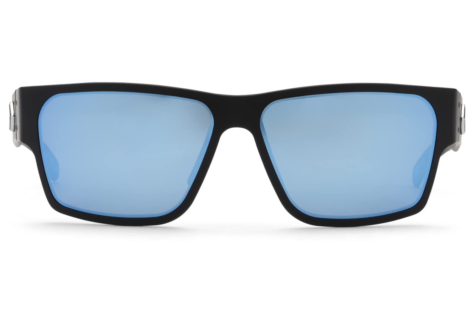 Gatorz Eyewear Delta M4 Sunglasses - Black Anodized with Silver Logo Brown Polar Lens with Green Mirror