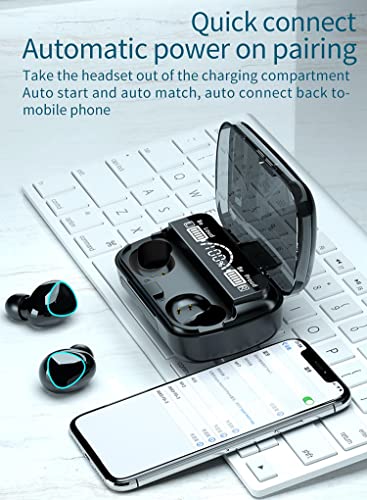 M10 TWS Wireless in-Ear Headphone Earphone Sports Waterproof Touch Headset with LED Display