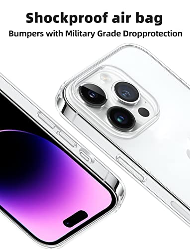 warmartter Designed for iPhone 14 Pro Max Case Clear, 6.7 Inch Case TPU Ultra Slim Shockproof Protective Phone Case with Anti-Scratch