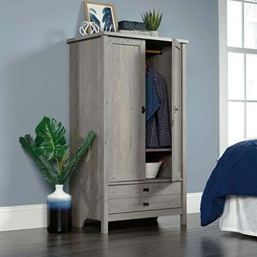 Sauder Cottage Road Armoire, L: 32.44" x W: 21.73" x H: 59.17", Mystic Oak finish