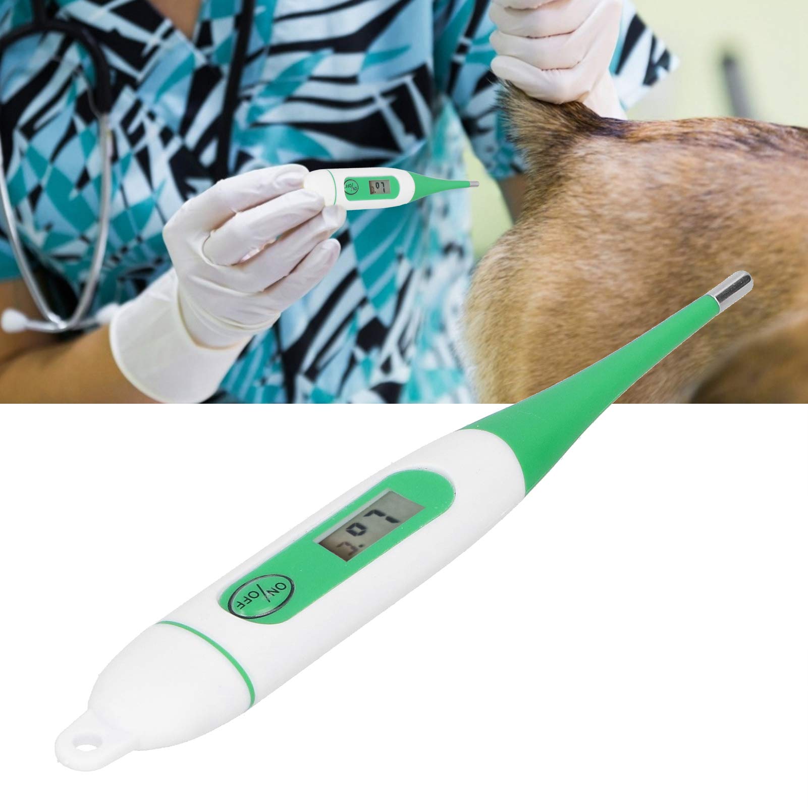 Zerodis Thermometers, Animal Thermometer for Cattle Sheep Horses Pig Pet Livestock Thermometer, Waterproof Digital