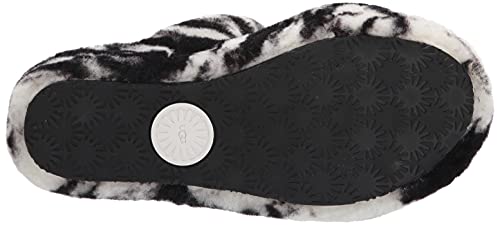 UGG Women's OH Yeah Marble Slipper, Black, 8