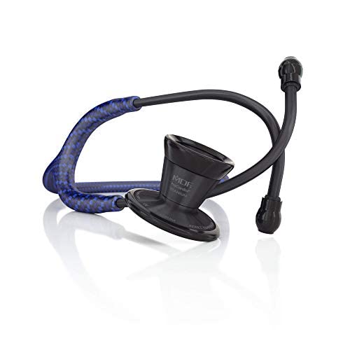MDF Instruments Poseidon Blackout ProCardial Cardiology Stethoscope, Limited Edition Mprints, Lightweight Titanium, Adult, Dual Head, Poseidon Tube, Blackout Chestpiece-Headset, MDF797TPSBO