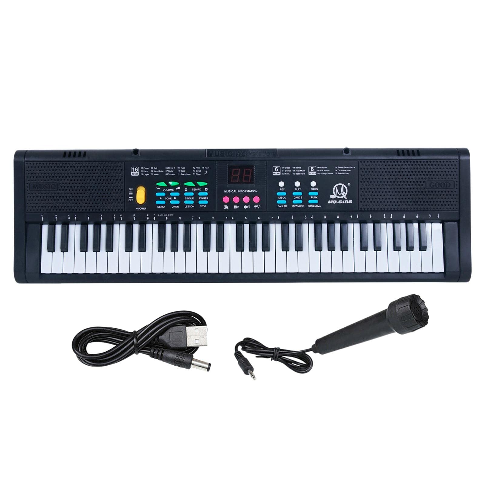 harayaa Digital Music Piano Keyboard Portable Musical for Beginner Stage Gifts