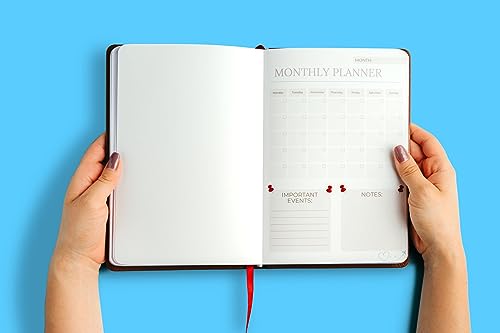 EcuaTerra Undated Daily Planner 2023-2024 - Productivity Agenda 2023-2024, Habit Tracker, Work Planner Organizer Notebook, to Do List Notebook, Gratitude & Goals Journal, Inspiring Quotes