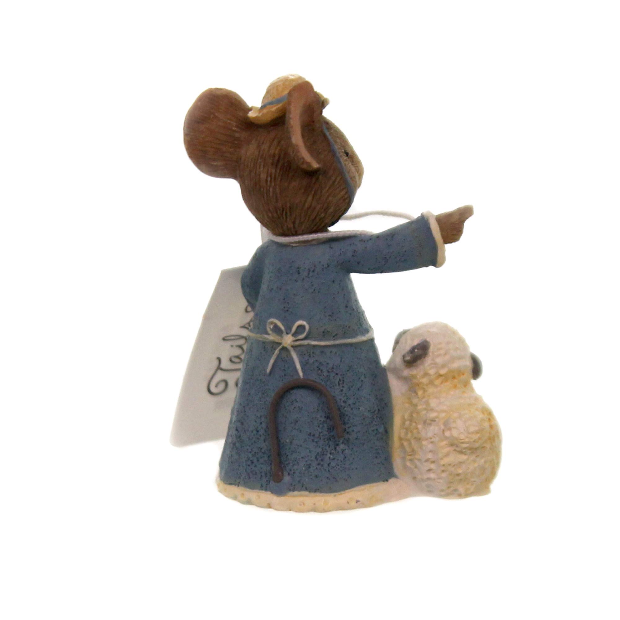 Enesco Tails with Heart Mary Had a Little Lamb Mouse Figurine 6005747 New
