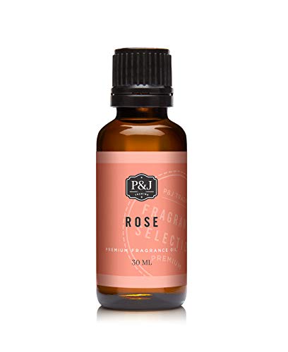 P&J Fragrance Oil | Rose Oil 30ml - Candle Scents for Candle Making, Freshie Scents, Soap Making Supplies, Diffuser Oil Scents