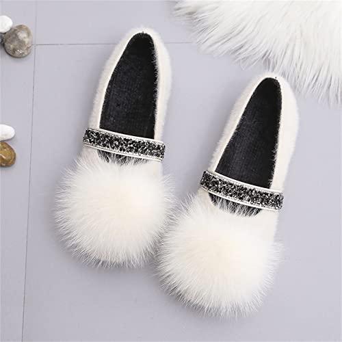 FASDNENDYS Ladies Fashion Solid Color Wool Shoes Comfortable Soft Soled Flat Casual Shoes Mid Top Casual Shoes for Men Beige