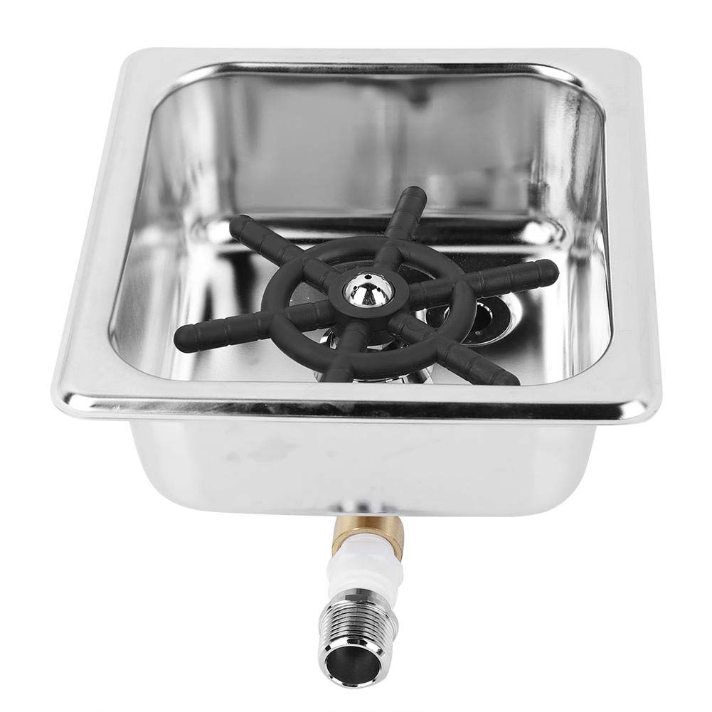 Steaming Pitcher Rinser Automatic Stainless Steel Cup Washer Cleaner Glass Rinser for Hotel Bar Coffee Milk Tea Cup
