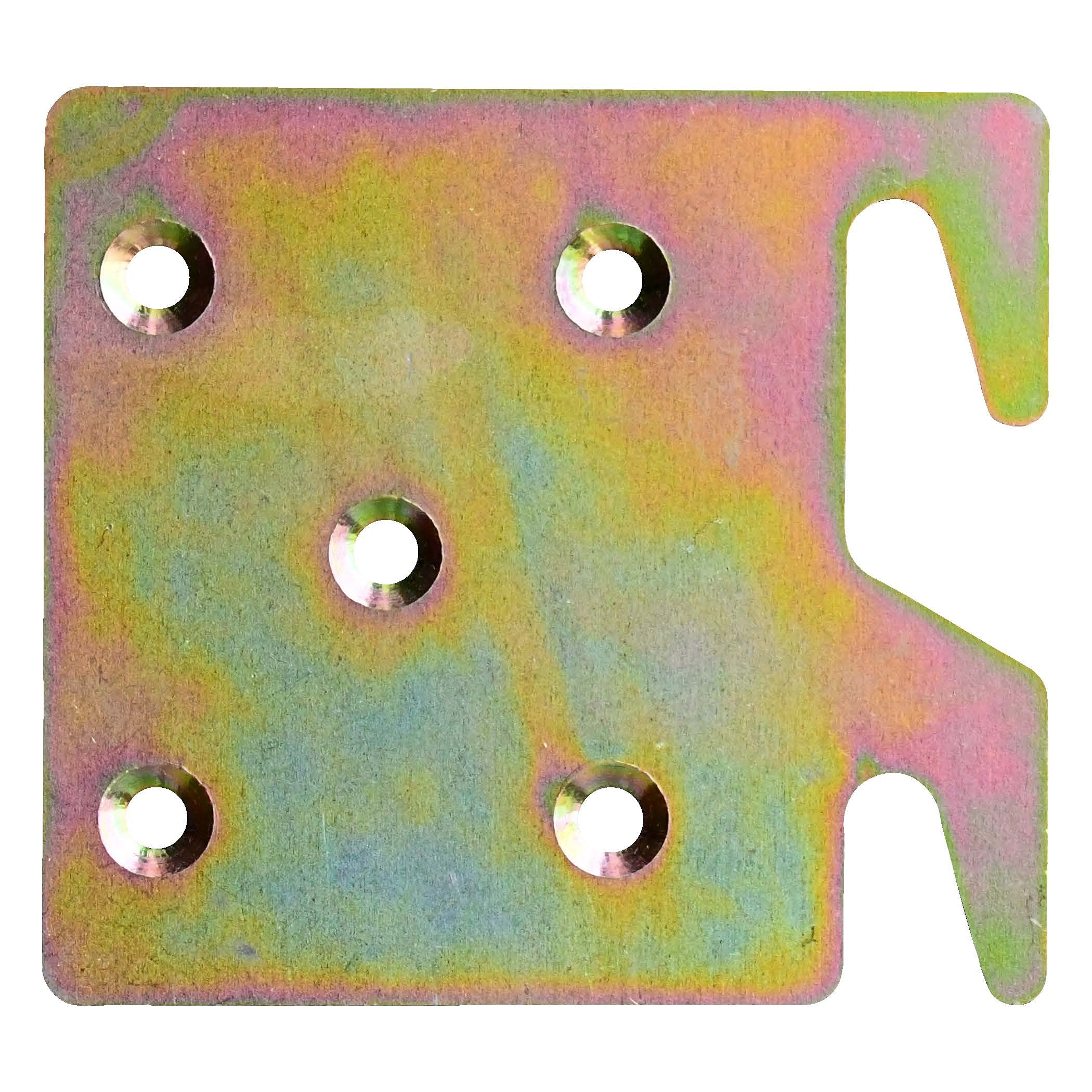 First Choice Products Heavy 5 Hole Wood Frame Bed Hook Plates β Pack of 4 Brackets, Gold