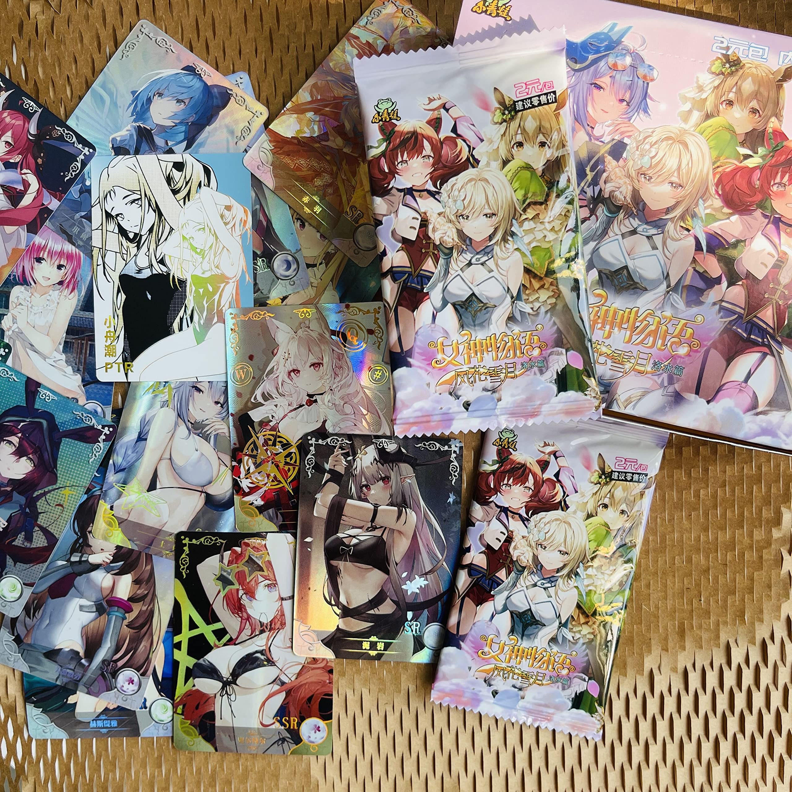 Goddess Story TCG, Goddess Story Booster Box,Collection Cards Playing Cards 180 PCS of Box (NS-2M08)