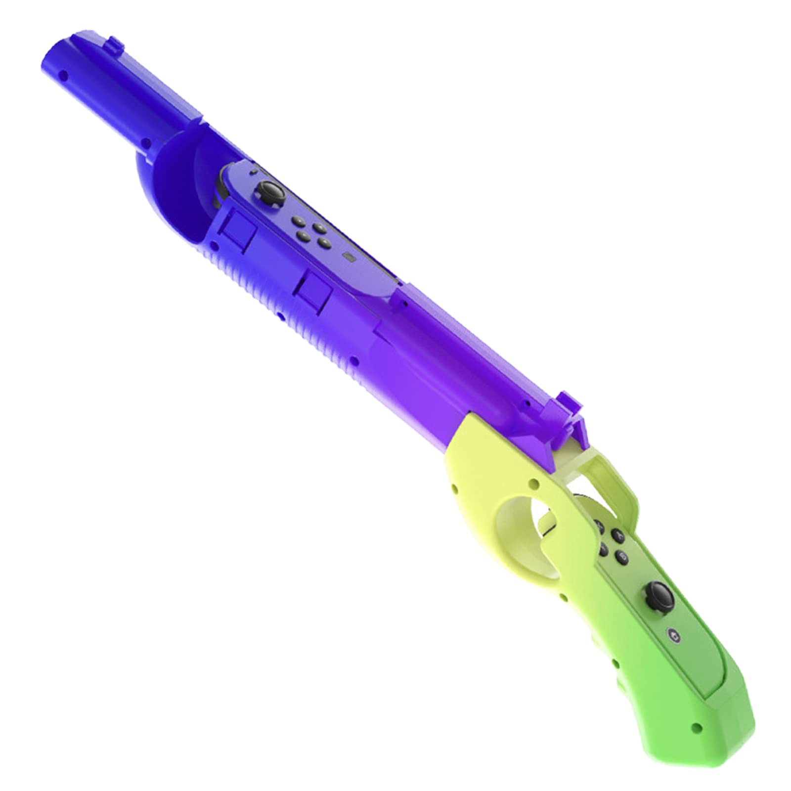 Game Gun Compatible with Switch/ OLED, Replacement Gun Controller Gaming Accessory for N-Switch Shooting Games (Red+Blue)
