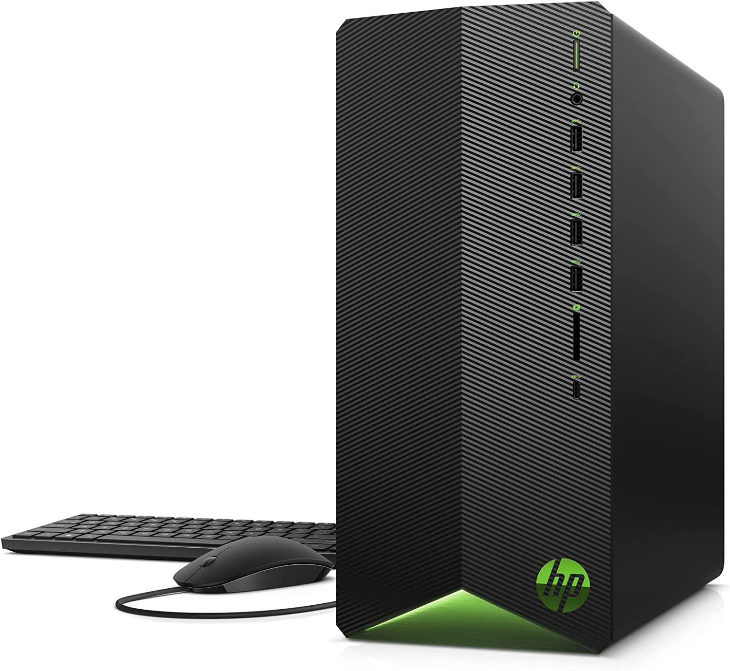 HP Pavilion Gaming Desktop Computer | 11th Gen Intel 8-core i7-11700 Processor | 64GB DDR4 2TB SSD + 2TB HDD | GeForce RTX 3060 12GB Graphic | USB-C DiplayPort Bluetooth Win11Pro Black + HDMI Cable