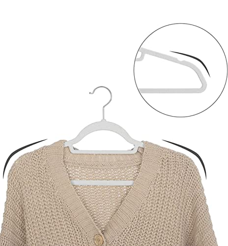 Premium Velvet Non-Slip, Durable, Space Saving Clothes Hangers for Closet W/360 Degree Chrome Swivel Hook- Holds Up to 10 pounds