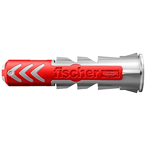 fischer DuoPower 5/16" x 1-5/8" S PH, powerful universal plug with panhead screw, intelligent 2-component technology for fastenings in concrete, bricks, gypsum plasterboard, etc., 50 plugs & 50 screws