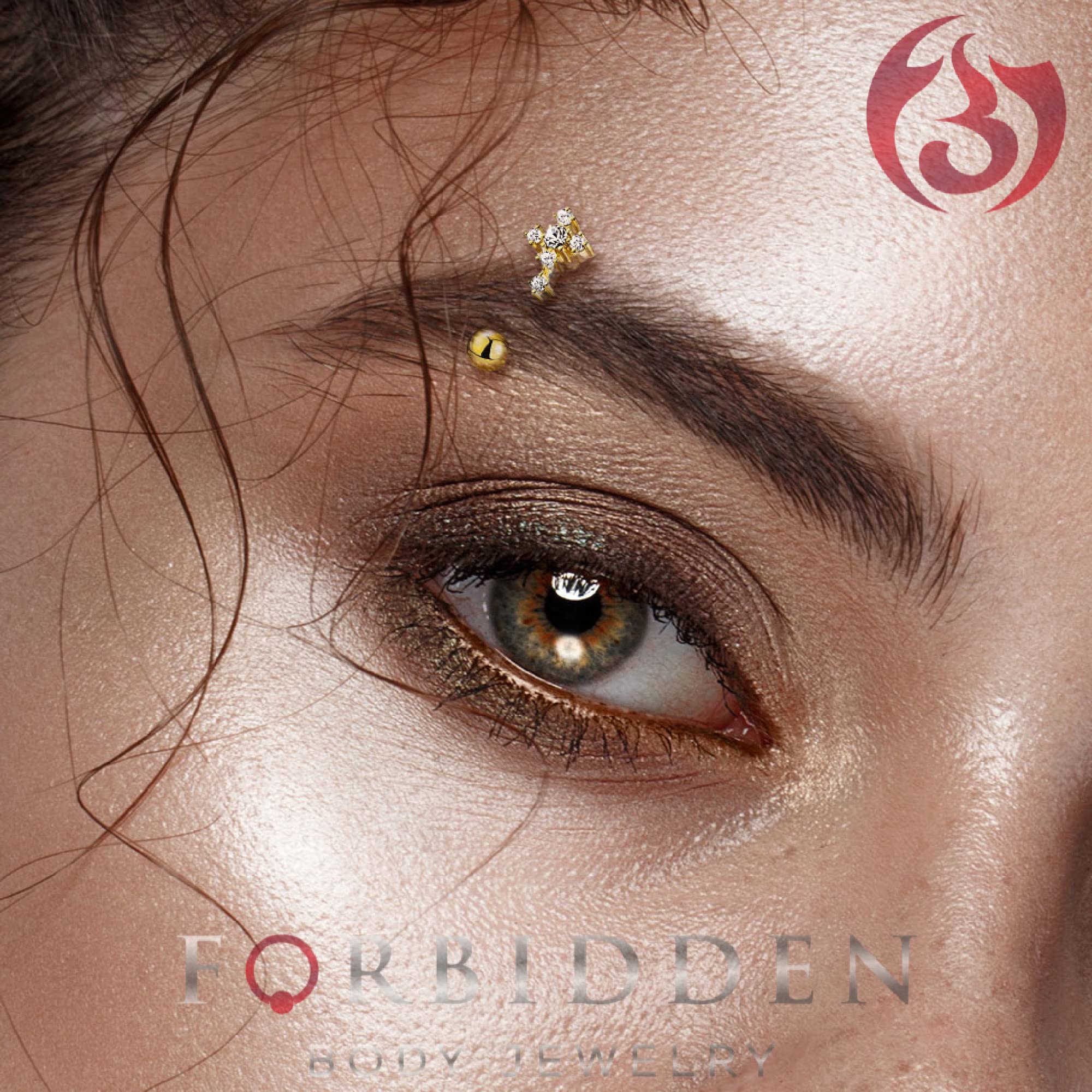 Forbidden Body Jewelry 16g 8mm Curved Barbell for Daith, Eyebrow, Rook & Belly Button with CZ Cross Top, Silver Tone