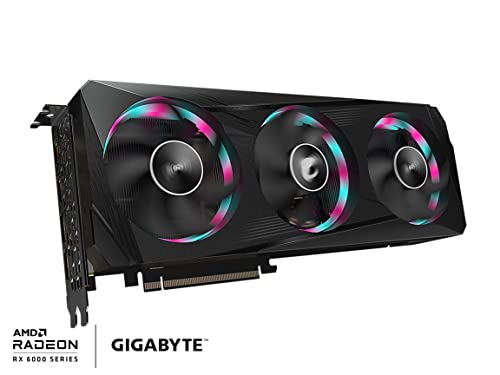 Gigabyte AORUS Radeon RX 6750 XT Elite 12G Graphics Card, WINDFORCE 3X Cooling System, 12GB 192-bit GDDR6, GV-R675XTAORUS E-12GD Video Card
