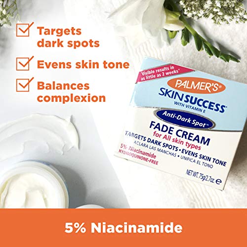 Palmer's Skin Success Anti-Dark Spot Fade Cream with Vitamin E and Niacinamide, Helps Reduce Dark Spots and Age Spots, Suitable for All Skin Types 2.7 Ounce