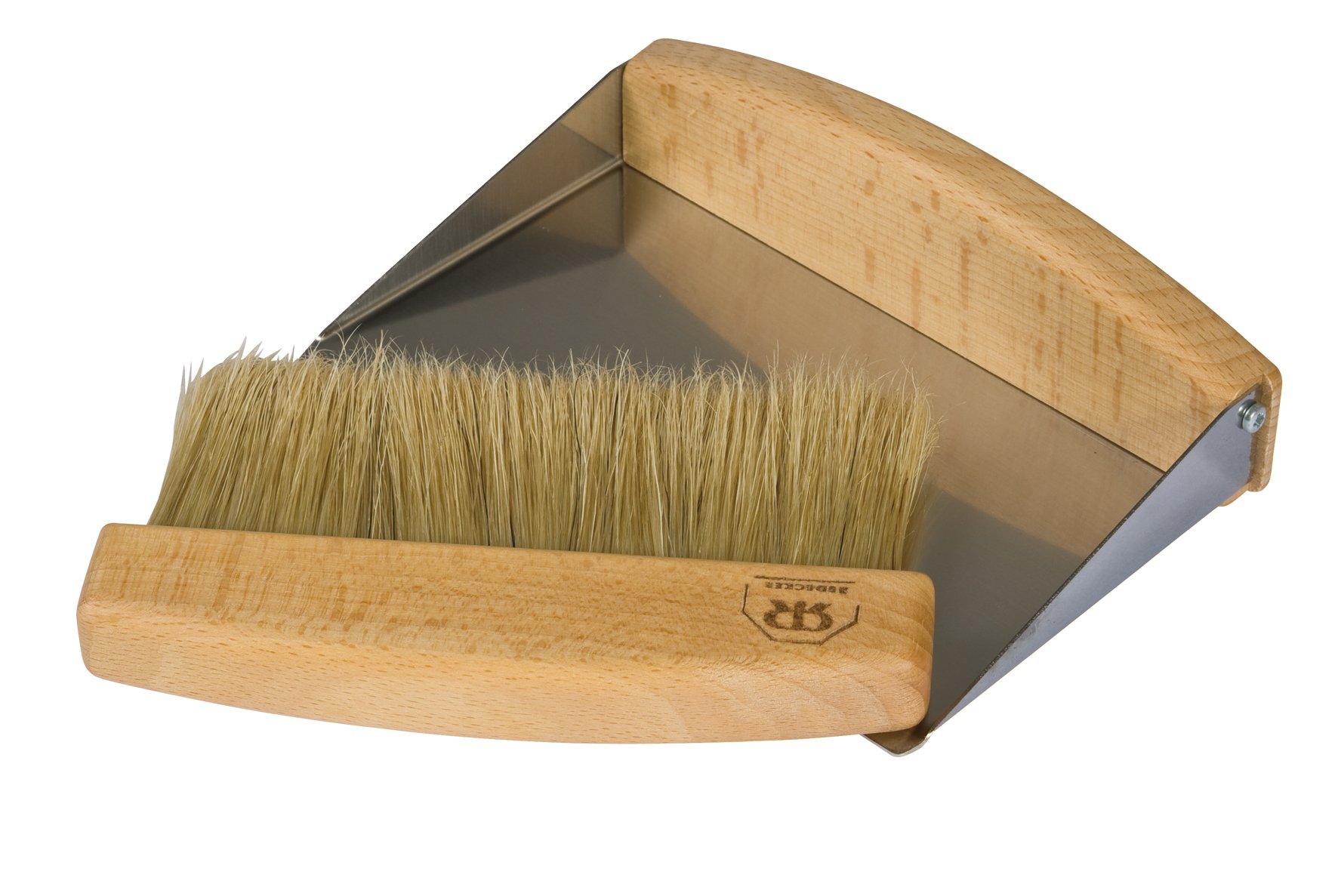 REDECKER Oiled Beechwood Table Sweeping Set, 6-1/4 x 4-1/4-Inches - Dust Pan Brush Set