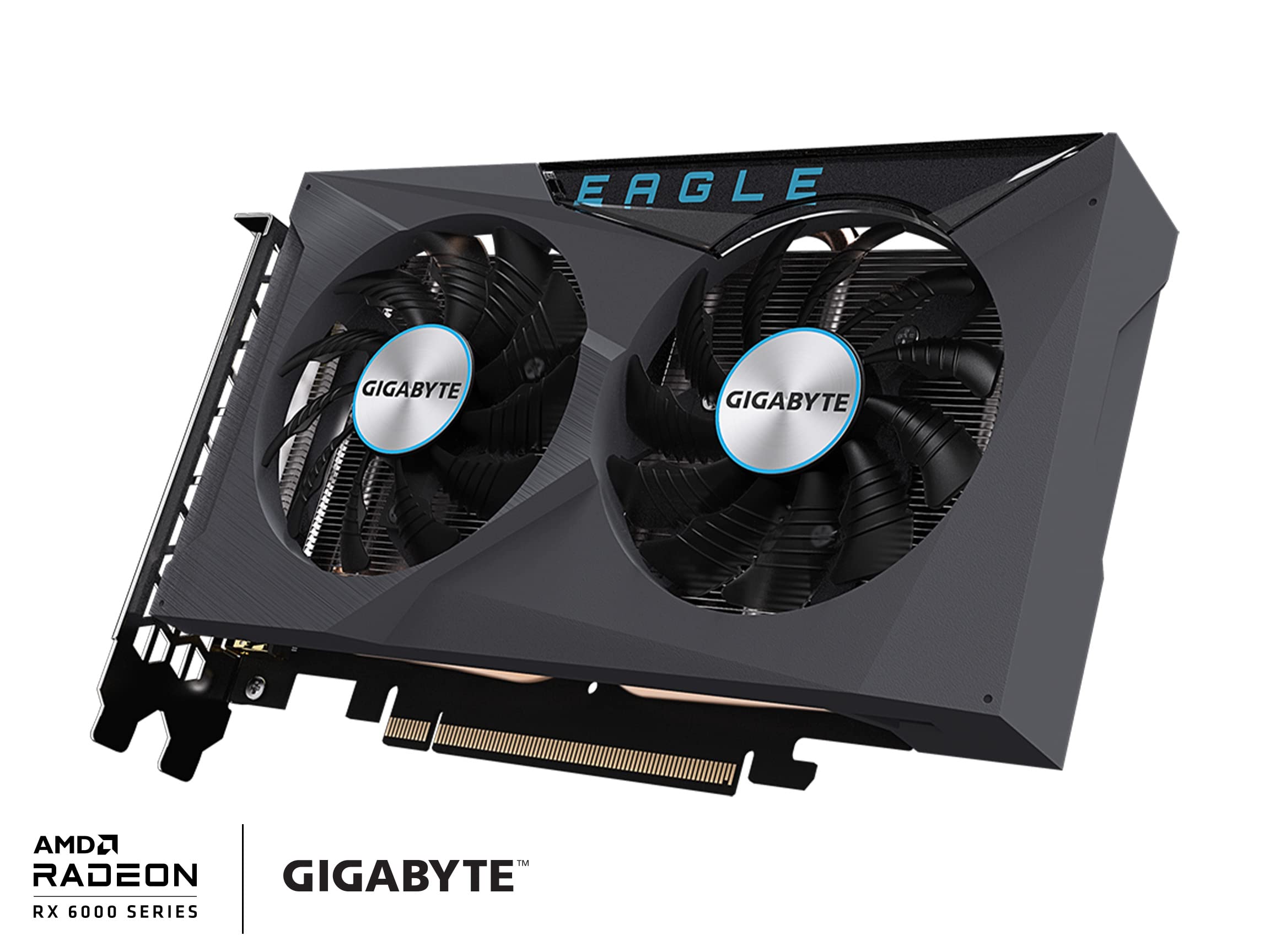 Gigabyte Radeon RX 6400 Eagle 4G Graphics Card, WINDFORCE 2X Cooling System, 4GB 64-bit GDDR6, GV-R64EAGLE-4GD Video Card
