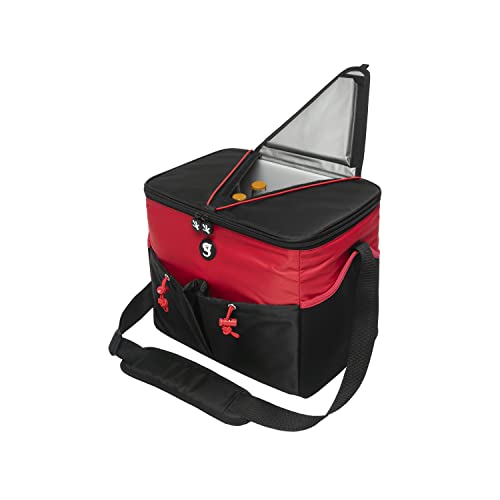 geckobrands Large Removable Hardliner Tote Cooler β Holds Up to 24 Cans or 15 Bottles, 5 Pockets/2 Neoprene, Easy Access Lid