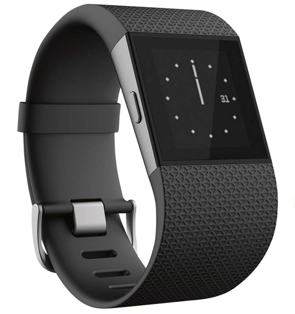 Fitbit_Surge Surge Smart Fitness Superwatch, Large (6.3-7.8 in) (US Version)-Black,with Built-in GPS, Multisport functionality, and Automatic, Continuous Heart Rate