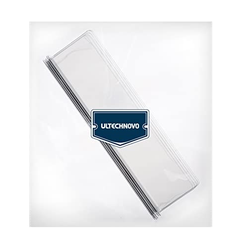 ULTECHNOVO Plastic Shelf Dividers, Clapboard Shelf Dividers, Supermarket Shelf Organizers, Commodity Shelf Separators with Magnet, 25X6cm, 5 Pack