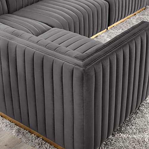 Modway Conjure Sectional, Gold Gray