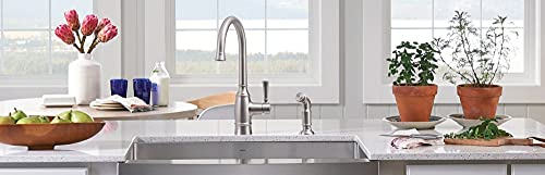 Moen G18121 1800 Series 30-Inch X 21-Inch Stainless Steel 18 Gauge Single Bowl Farmhouse Kitchen Sink