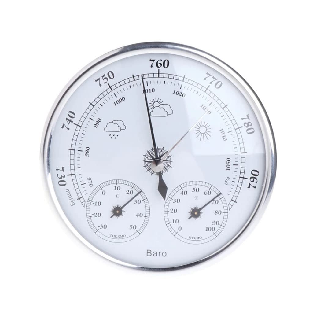 LNYHLXS Household Weather Station Barometer Thermometer Hygrometer Wall Hanging