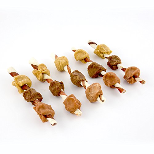 Good'N'Fun Triple Flavored Rawhide Kabobs For Dogs, 4-Ounce