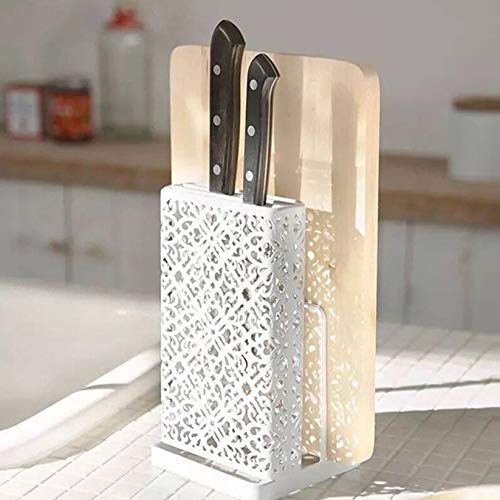 JHHDP Knife Rack Cutting Board Rack Cutting Board Rack Storage Rack Multi-Function Kitchen Knife Holder Kitchenware Pot Cover Kitchen Rack